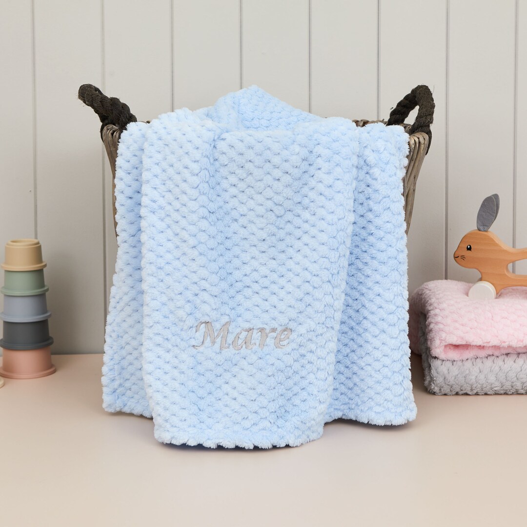 Personalised Blanket Gift for Baby Fleece Soft Blanket Present for ...