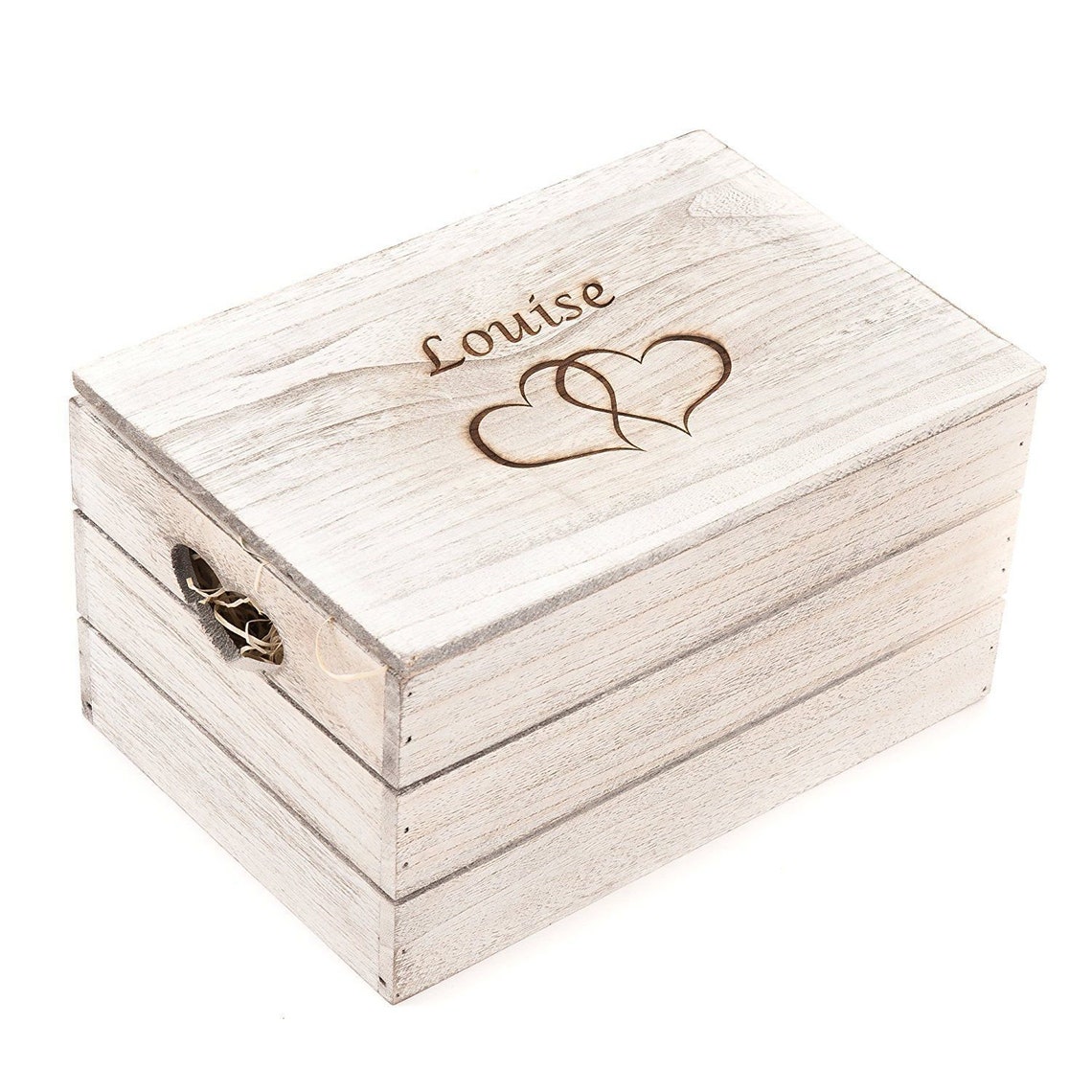 Engraved Antique Wooden Gift Box Gift Crate Personalised | Etsy