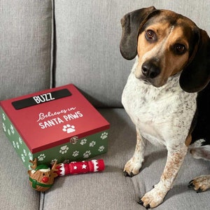 Personalised Dog Christmas Eve Box Santa Paws Box Pet Xmas Gifts With ...