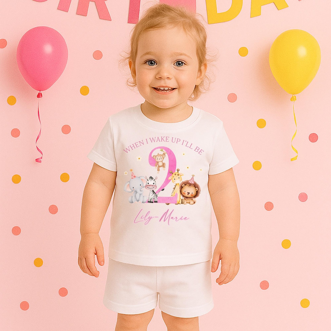 When I Wake up I Will Be 1 2 3 4 5 Short Sleeve Birthday Pyjamas Pjs ...