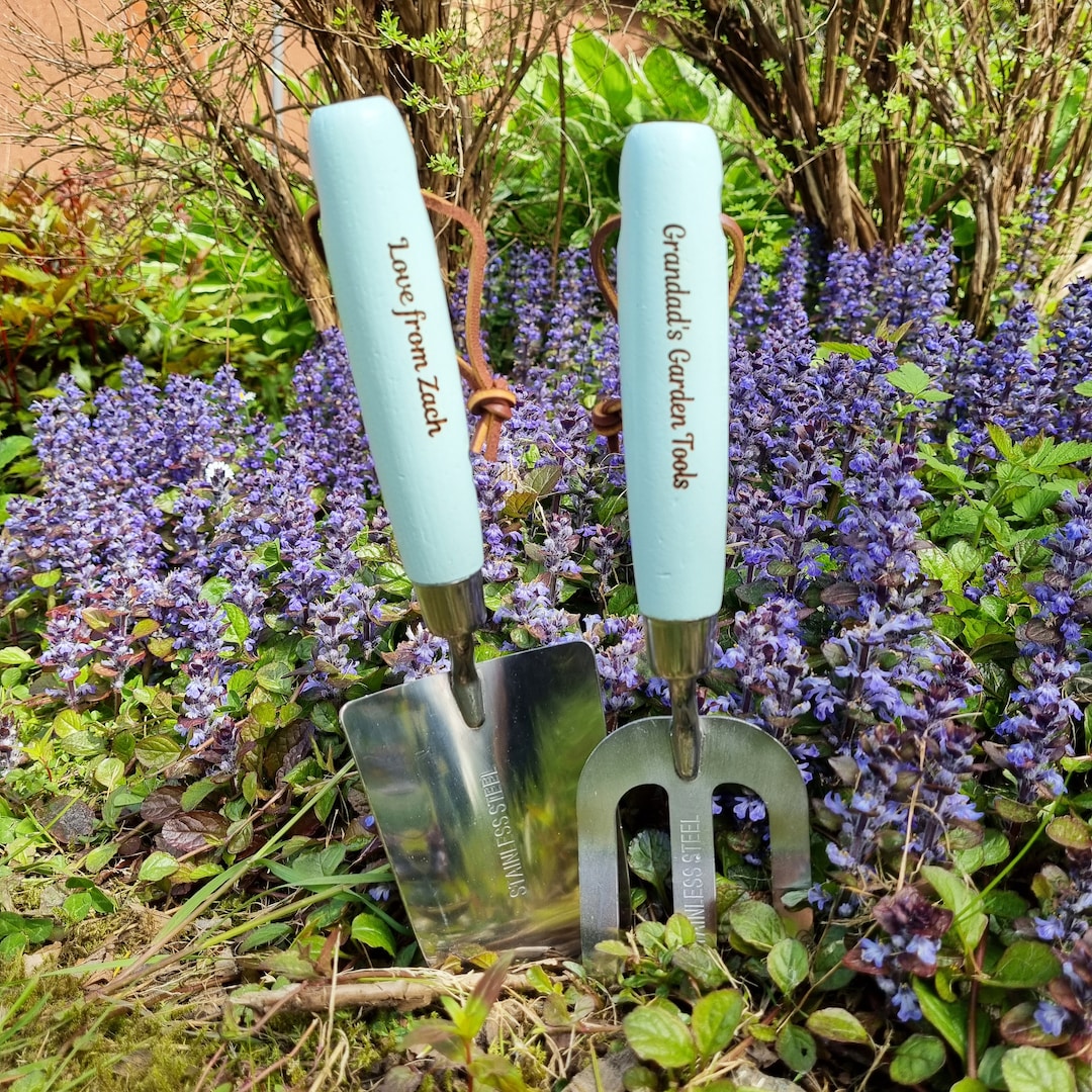 Personalised Garden Tools Engraved Mothers Day Gardening Gift Set Hand ...