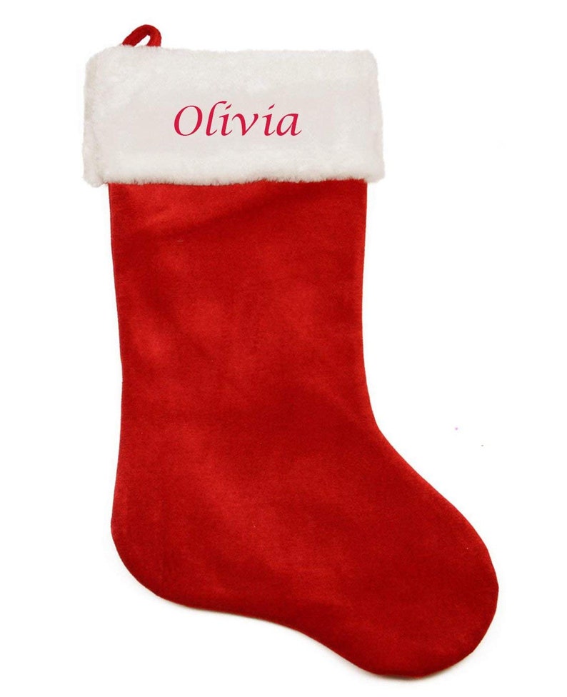 Personalised Embroidered Christmas Stocking Sock With Name - Etsy UK