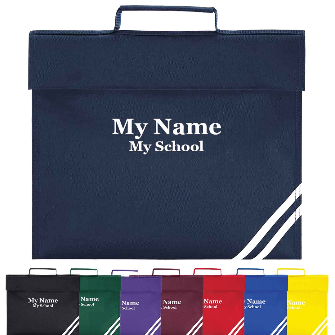 Personalised School Book Bag for Children Music Homework Bags for Kids ...