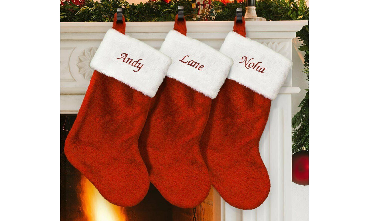Personalised Embroidered Christmas Stocking Sock With Name - Etsy UK