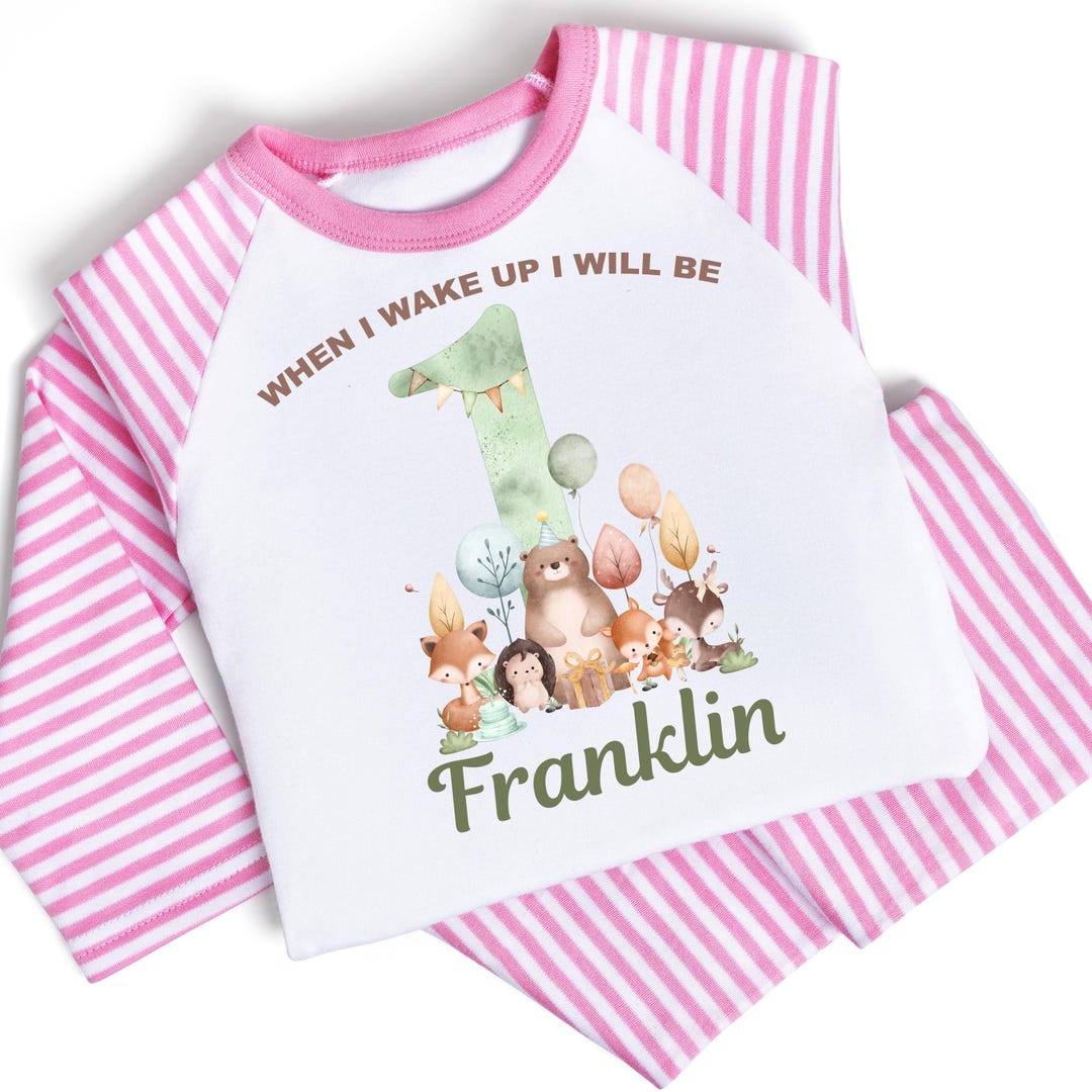 When I Wake Up, I Will Be One 2 3 4 5 Pyjamas, Girls Personalised ...