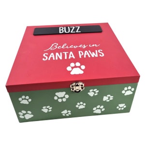 Personalised Dog Christmas Eve Box Santa Paws Box Pet Xmas Gifts With ...