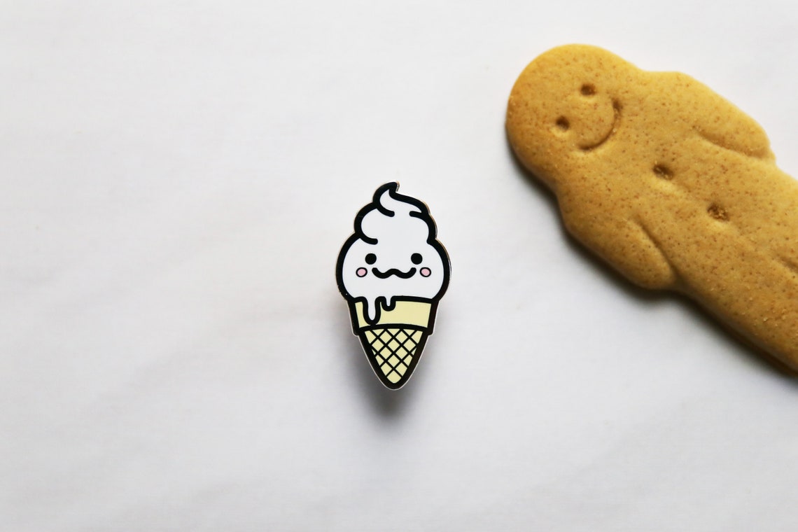 Ice Cream Enamel Pin. Food Pins. Adorable Enamel Cake Pin. - Etsy