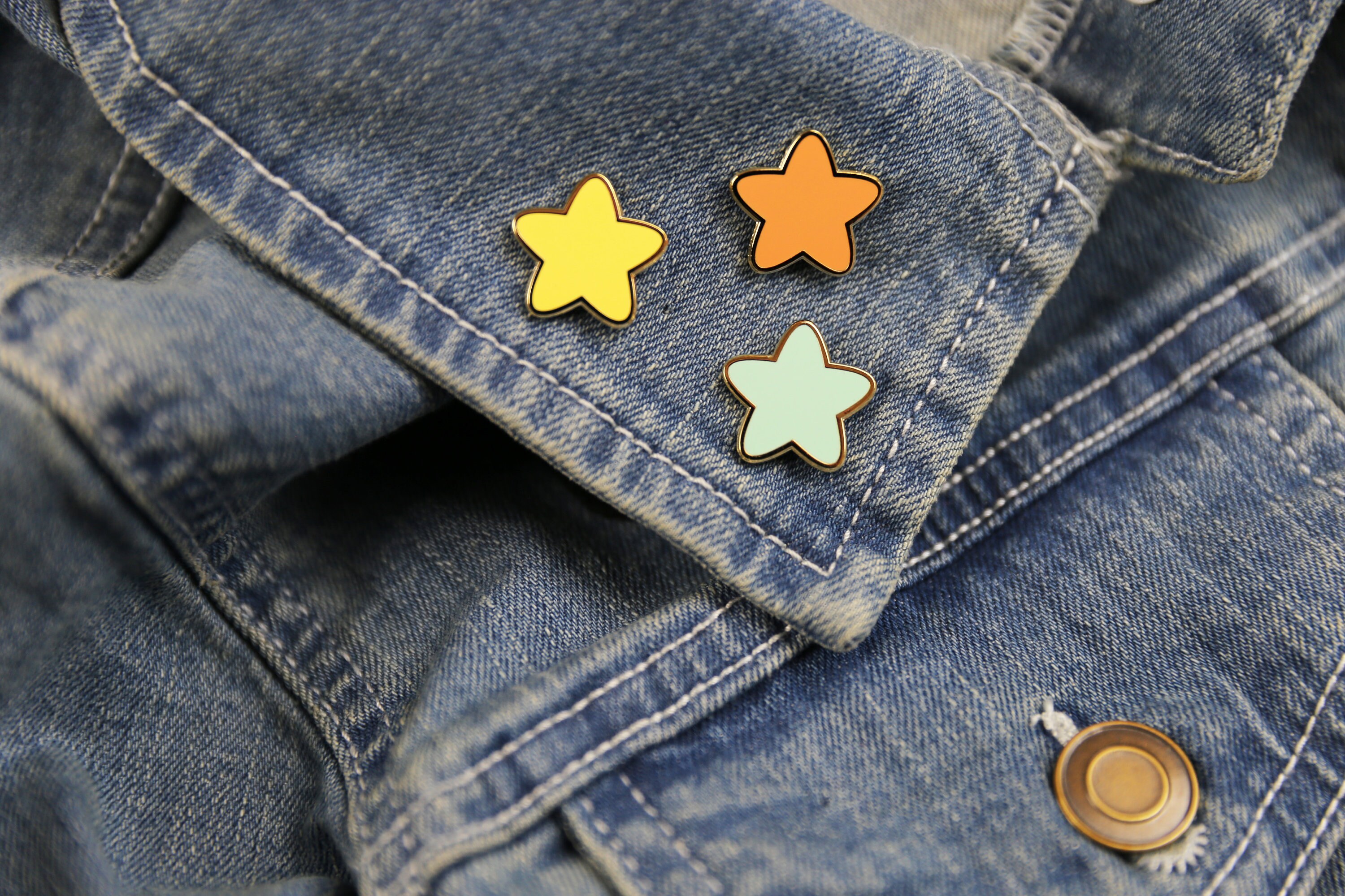 Cute Star Enamel Pin Sets. 3 Star Enamel Pin Set. Space Pin - Etsy