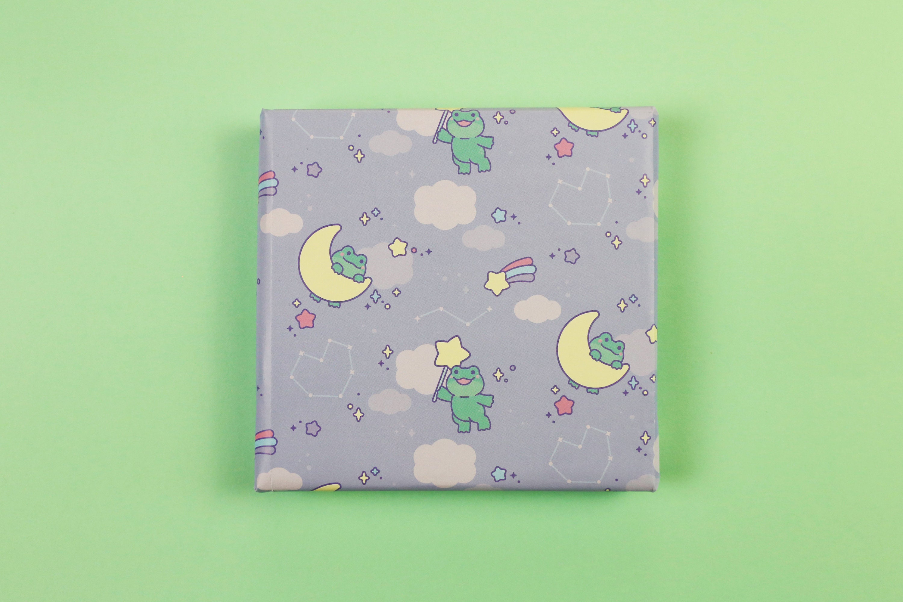 Cute Frog Wrapping Paper Space & Stars Sky | Frog Gift Wrap | Cute ...