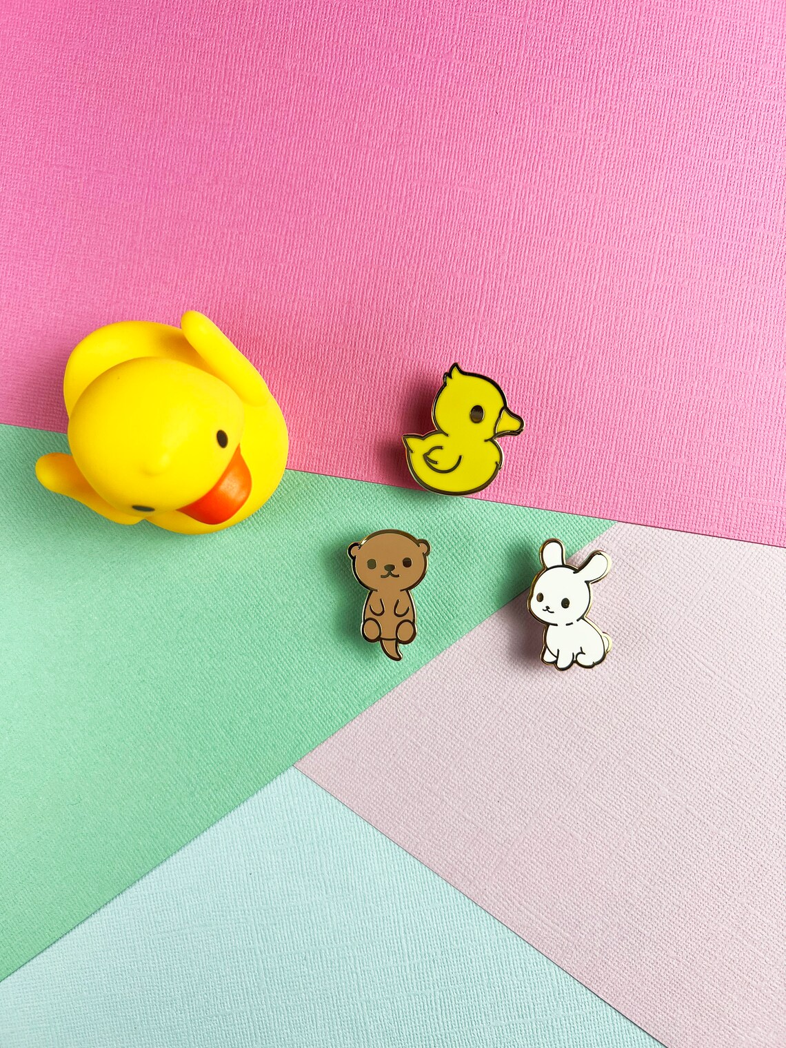 Cute Duck Enamel Pin. Animal Enamel Pin. Ruber Duckie - Etsy