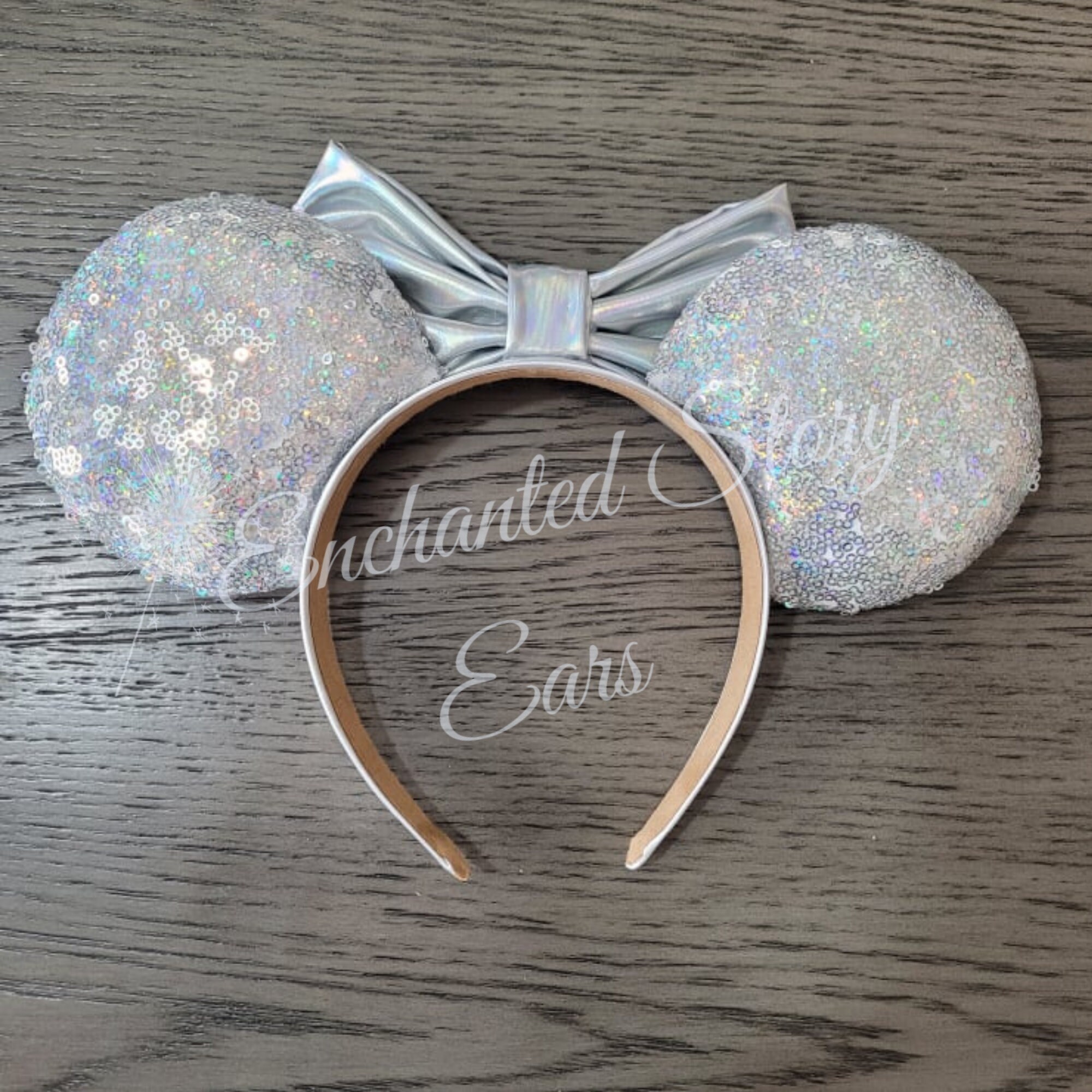 Metallic Classic Ears, Gold Silver Holographic Minnie Inspired Ears ...