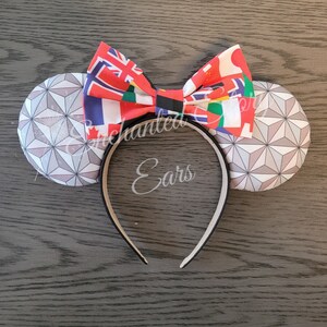 Epcot Inspired Ears, Mickey Inspired Ears, Disney World Inspired, World ...