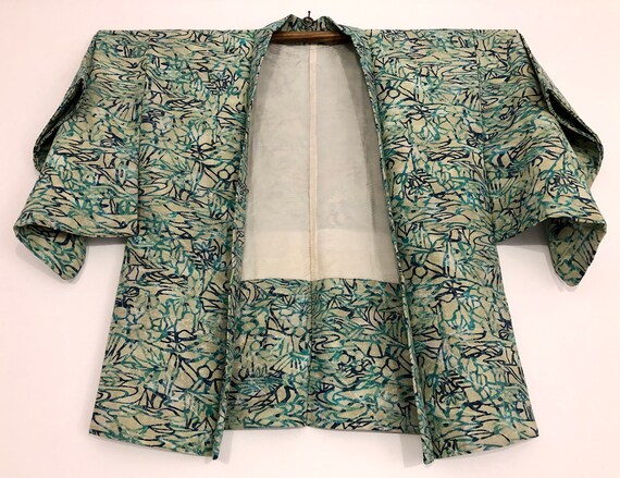 HAORI, Emerald green, Abstract pattern, water surface… - Gem