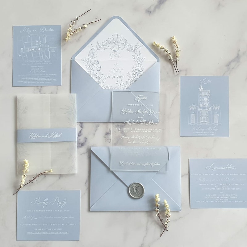 Clear Invitation - Etsy