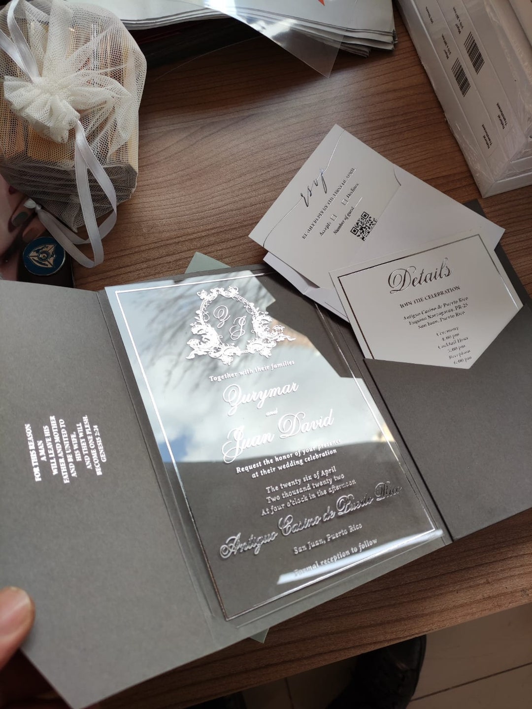 Clear Wedding Invitation, Acrylic Invitation, Plexi Invitation ...