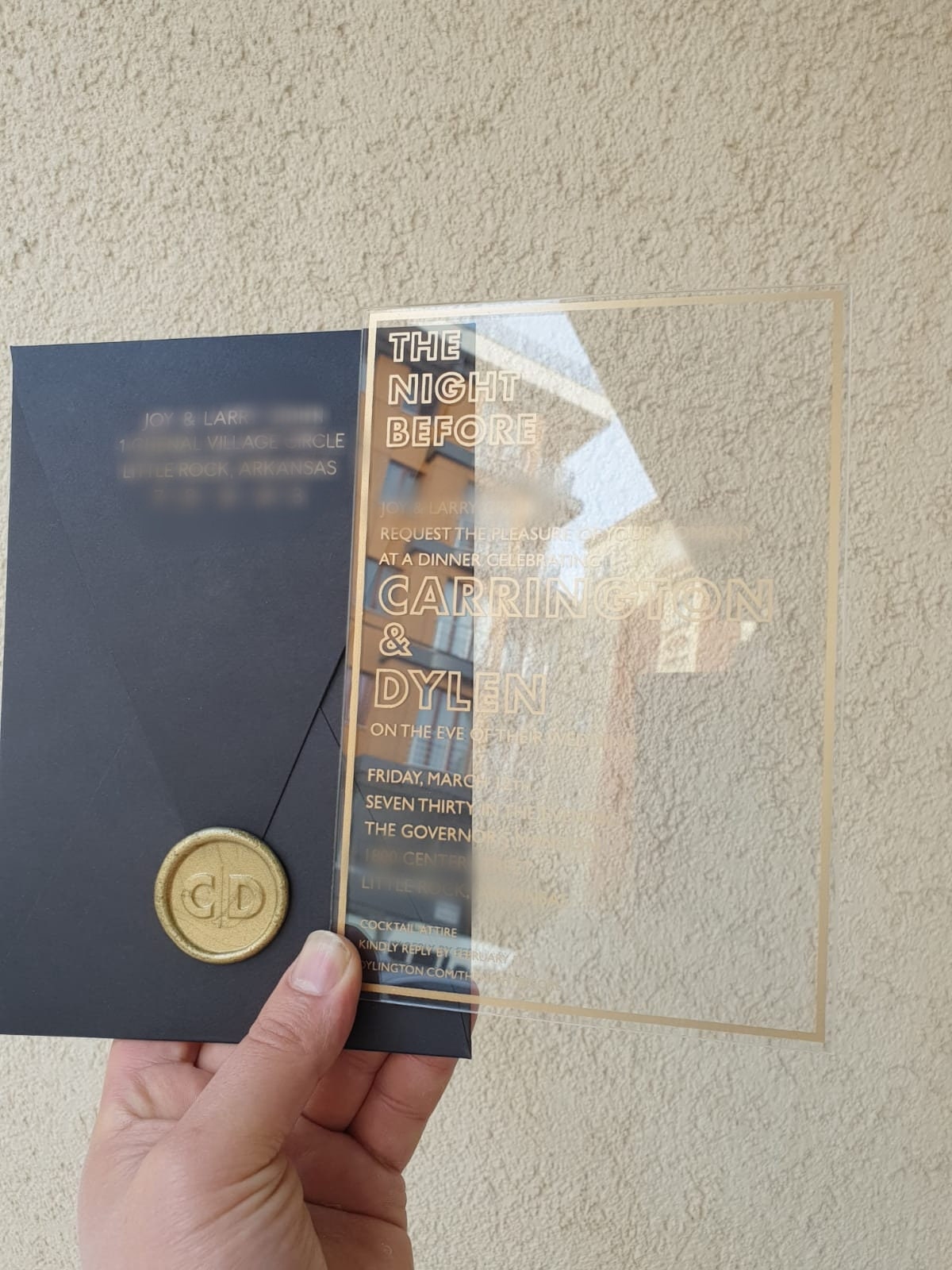 Full Set, Fast Shipping, Clear Invitation, Transparent Invitations ...