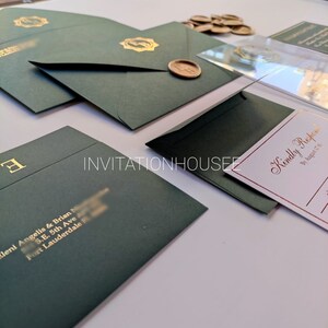 Envelope and Stamp Included, Clear Invitation, Transparent Invitations ...