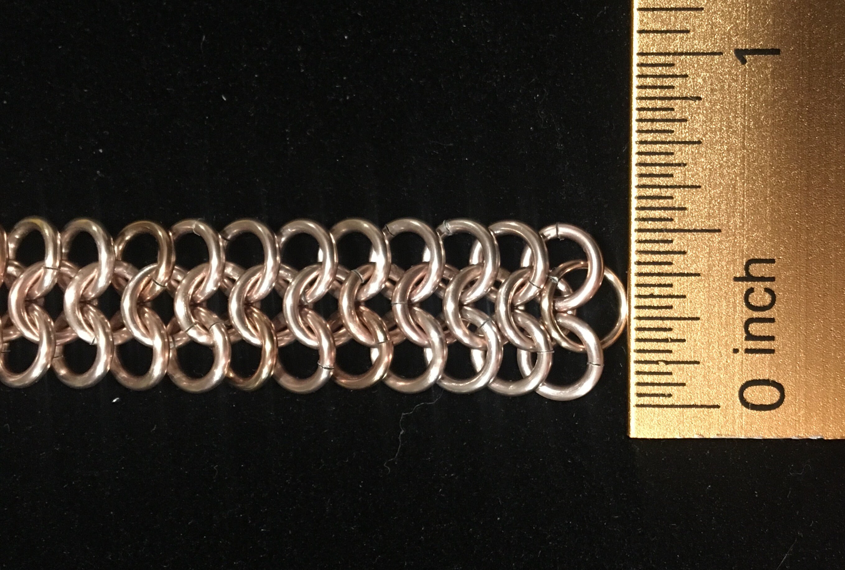European 4 in 1 Chainmail Bracelet in Champagne Anodized - Etsy