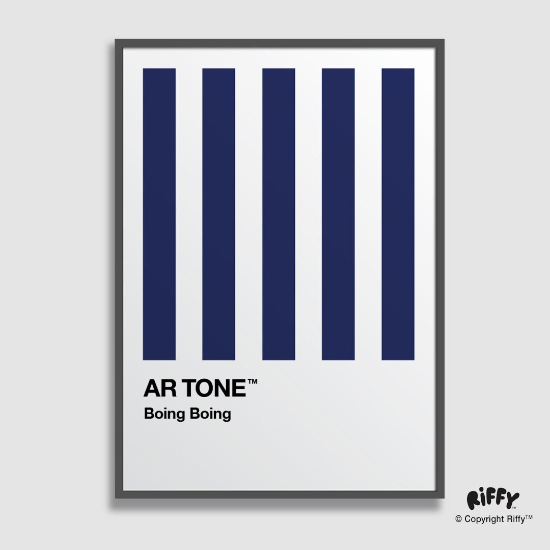 Ar Tone Boing Boing Colour Swatch Print, West Bromwich FC Print, West ...