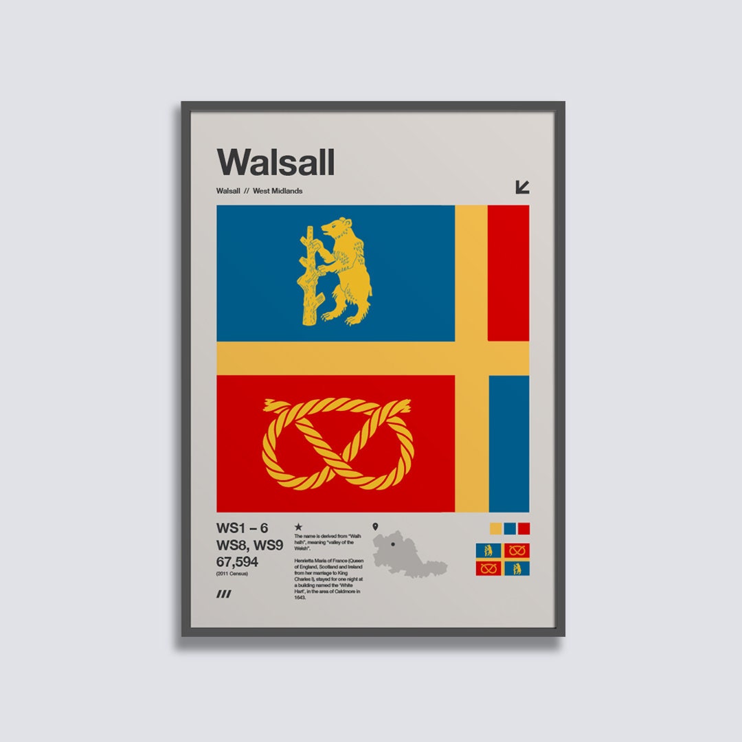 Walsall the Black Country Place Print - Etsy UK
