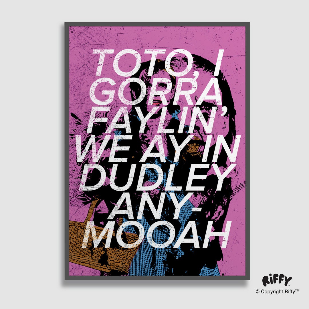 The Black Country Toto Print Black Country Prints - Etsy