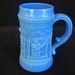 Antique Greentown Blue Slag Glass Serenade Pattern Stein/mug - Etsy