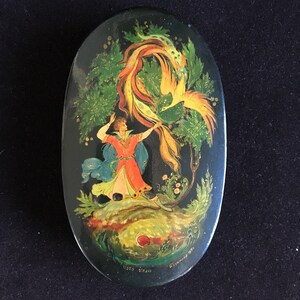 Rare Soviet-era Palekh Russian Box, the Firebird - Etsy