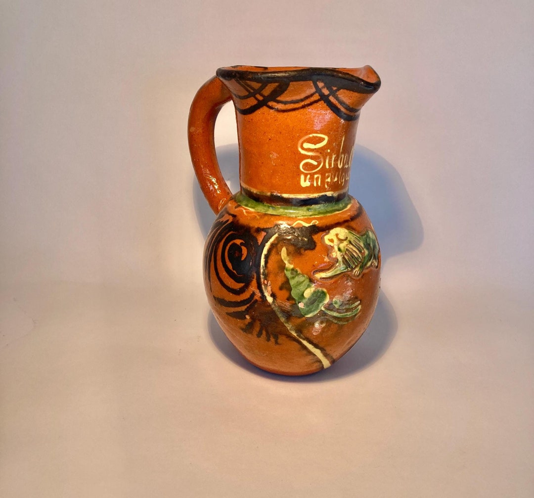 Exceptional Rare Mid-century Mexican Folk Art Pulque Pitcher - Etsy