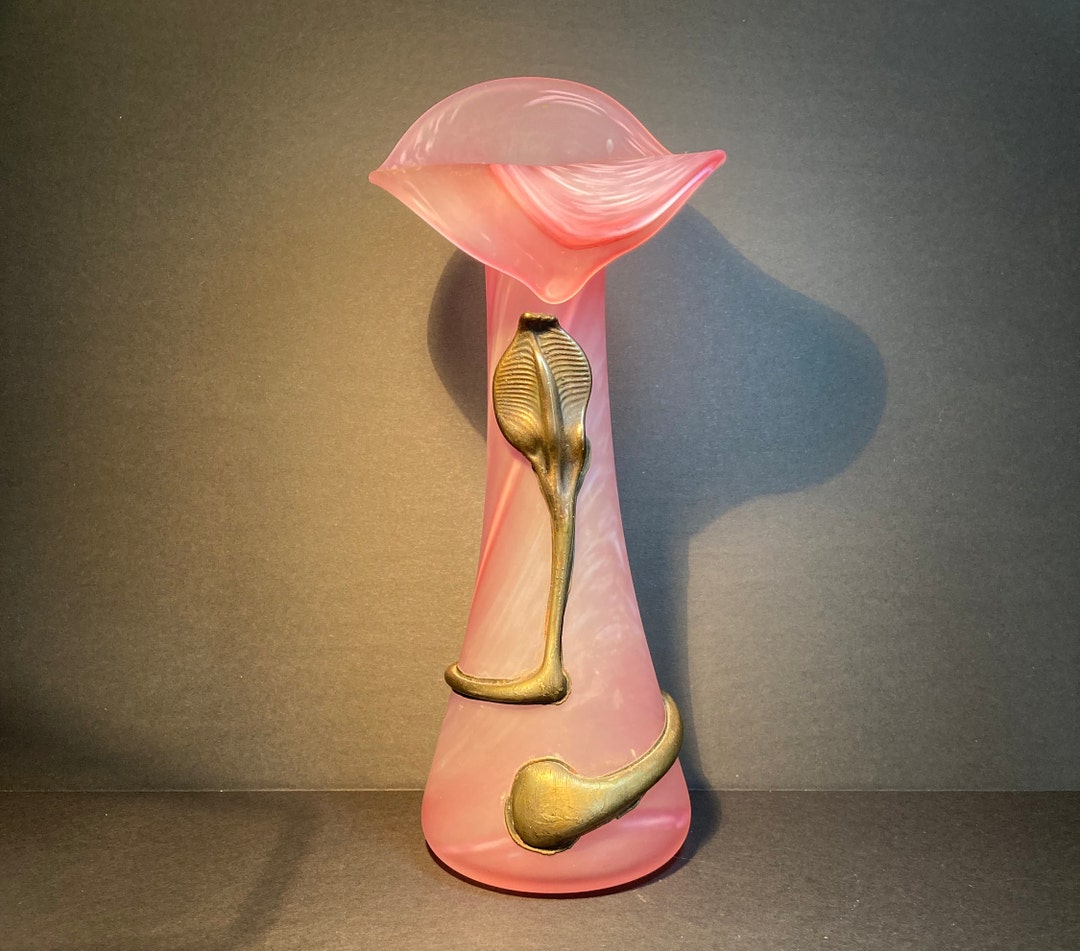 Exceptional Large Filip Ravert Mouth-blown Satin Art Glass Vase - Etsy