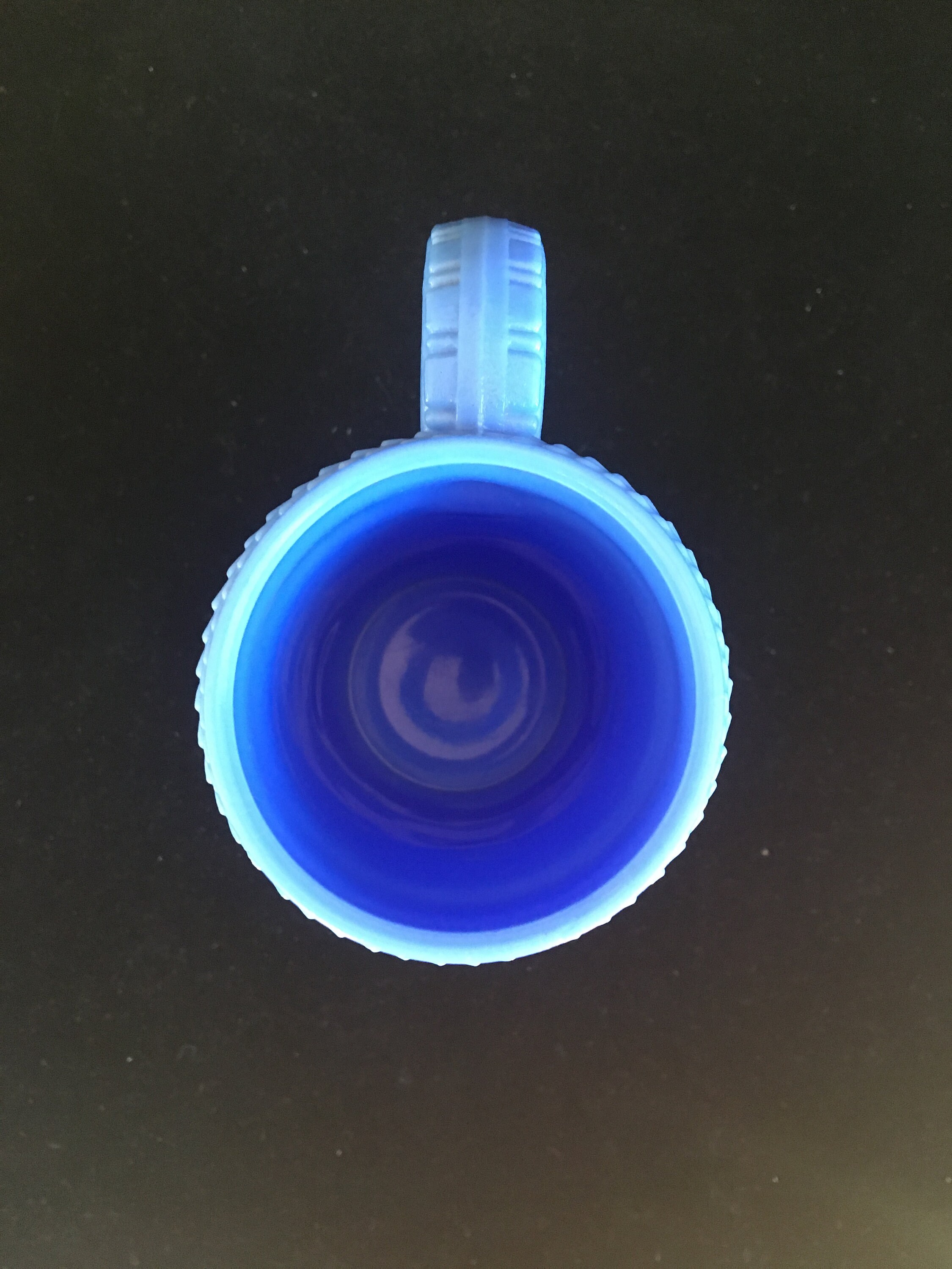 Antique Greentown Blue Slag Glass Serenade Pattern Stein/mug | Etsy