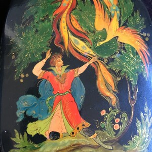 Rare Soviet-era Palekh Russian Box, the Firebird - Etsy