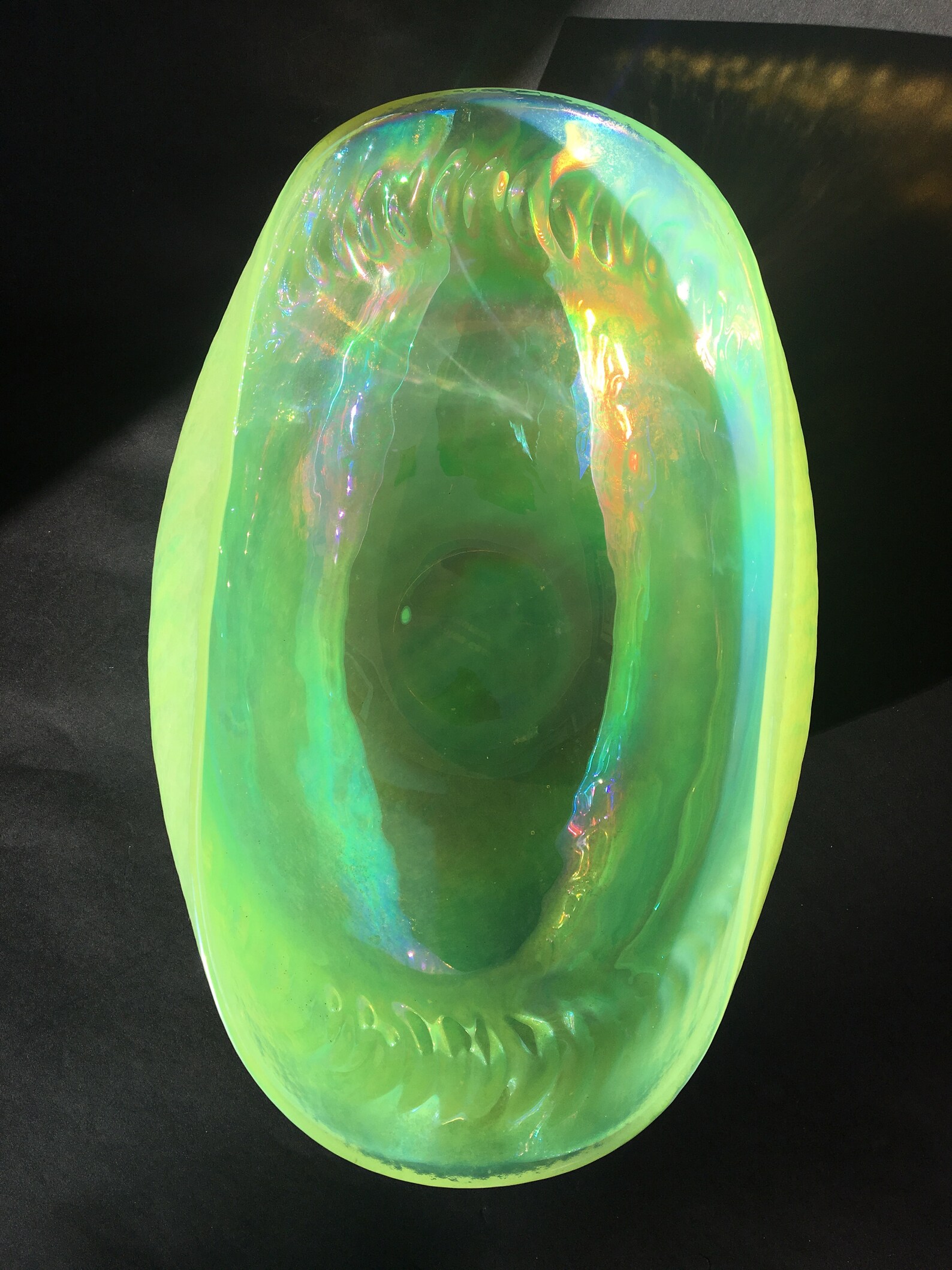 Spectacular Mid-century Yalos Casa Murano Italy Folded Glass | Etsy