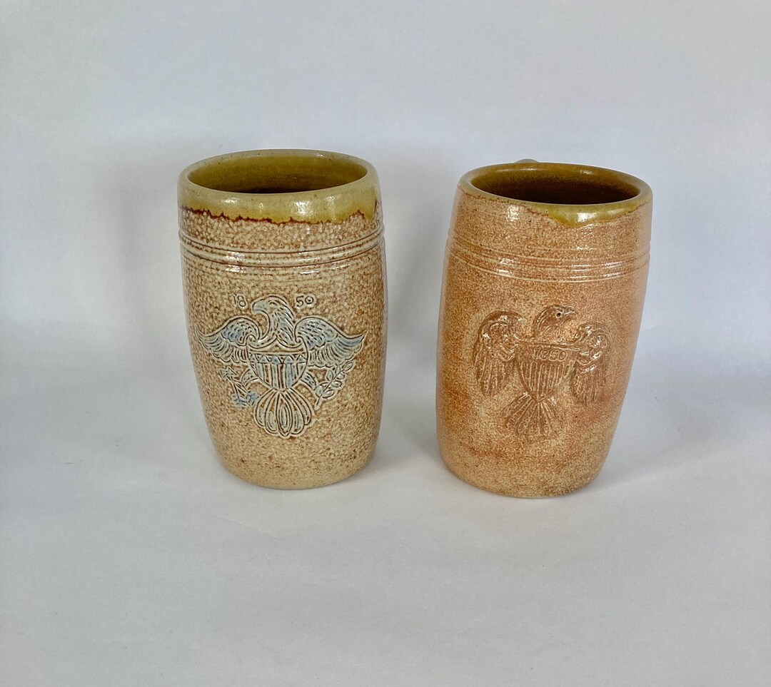 Extremely Rare Pair of Vintage Artist-signed Greenfield Village Pottery ...