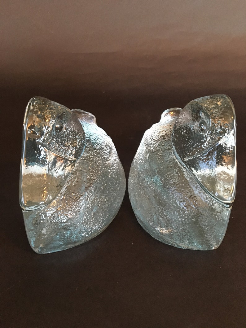 For the Bird Lover: Mid-century Blenko Clear Heavy Glass Duck - Etsy