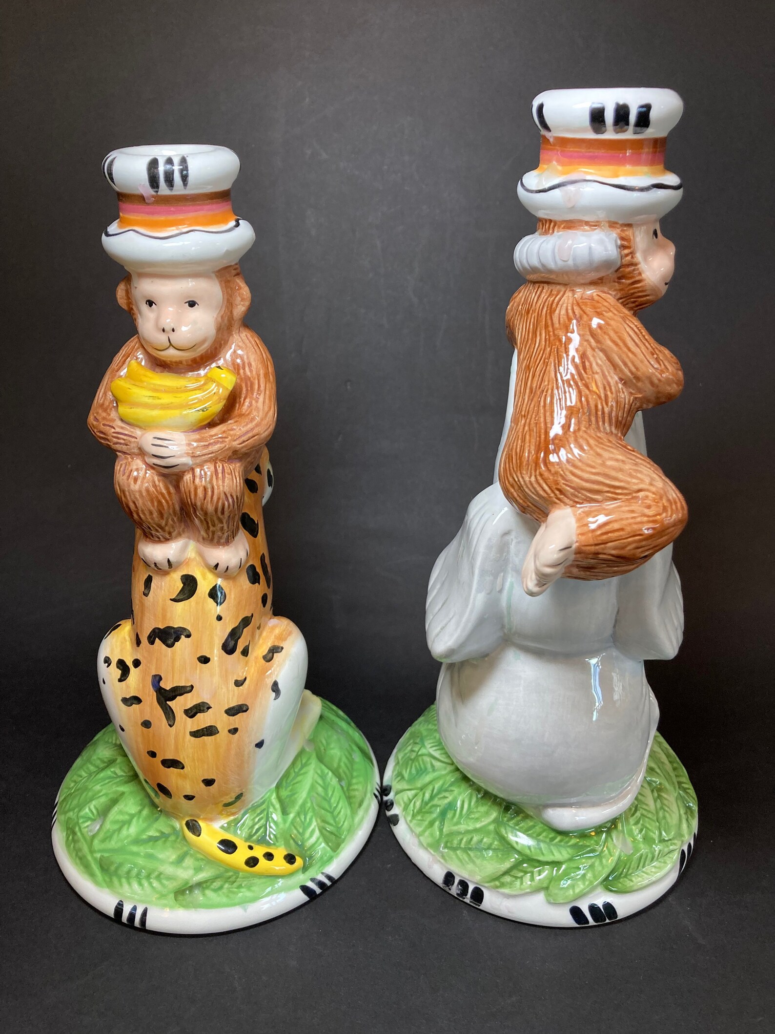Rare and Flawless Jungle Spree Hand Painted African Animal Vintage ...