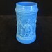 Antique Greentown Blue Slag Glass Serenade Pattern Stein/mug - Etsy
