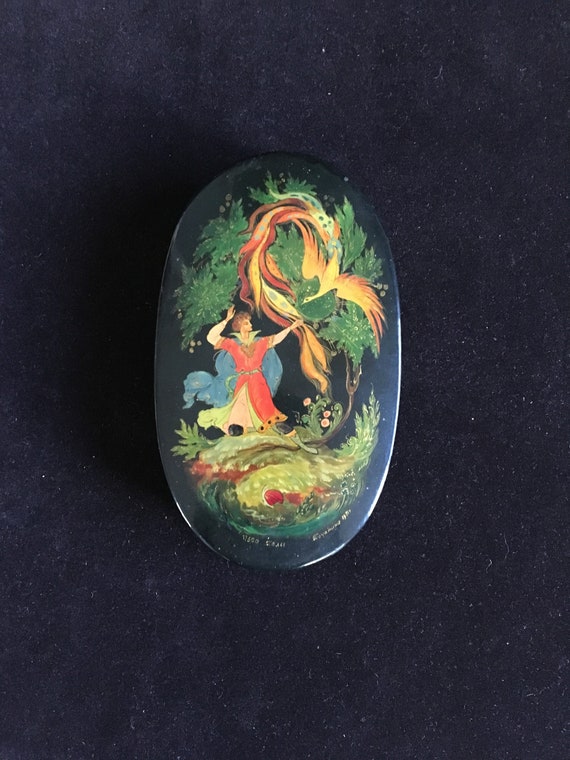 Rare Soviet-era Palekh Russian Box the Firebird | Etsy
