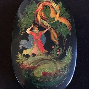 Rare Soviet-era Palekh Russian Box, the Firebird - Etsy