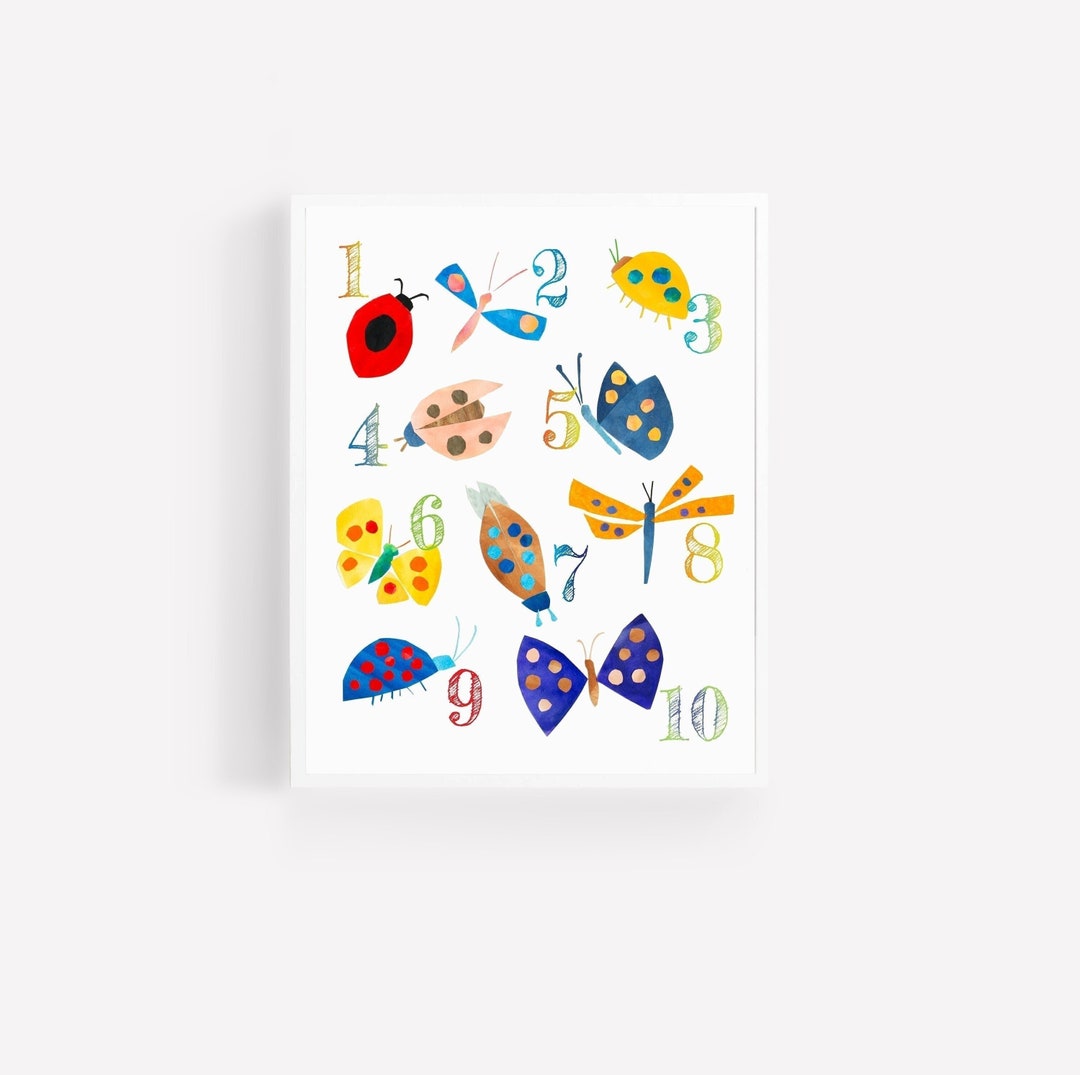 Counting Spots Art Print for Kids and Nursery, Art Prints, Children's ...