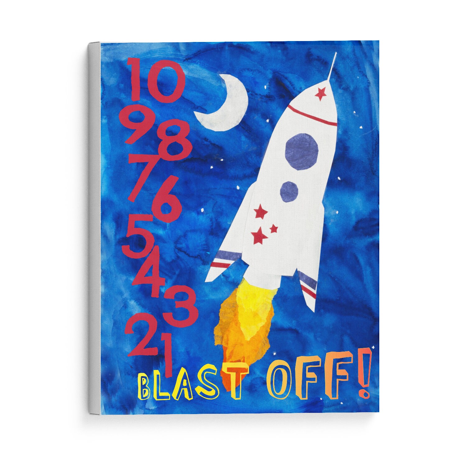 Blast off Art Print for Kids and Nursery, Art Prints, Children's Wall ...