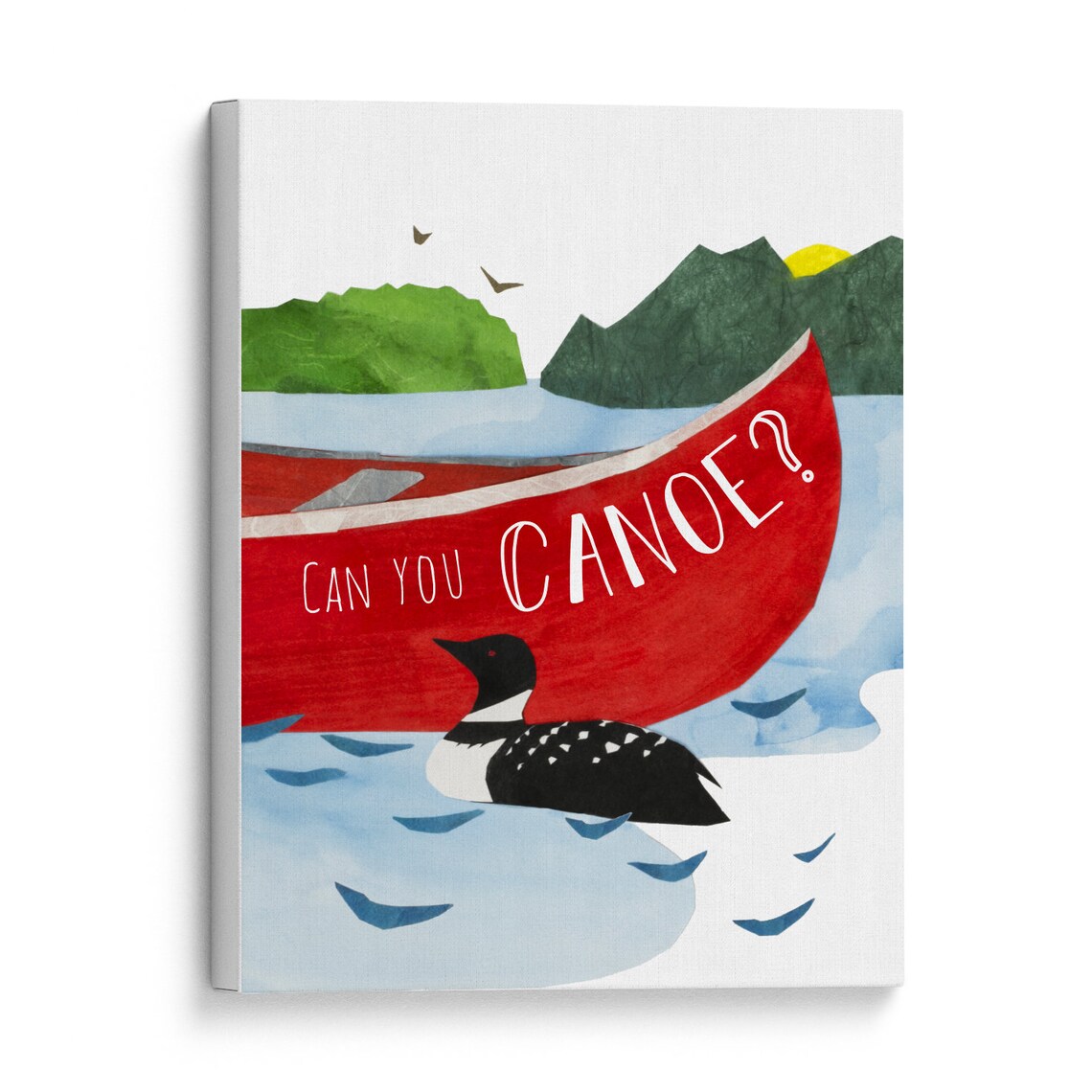 Canoe Art Print for Kids and Nursery Custom Art Prints - Etsy