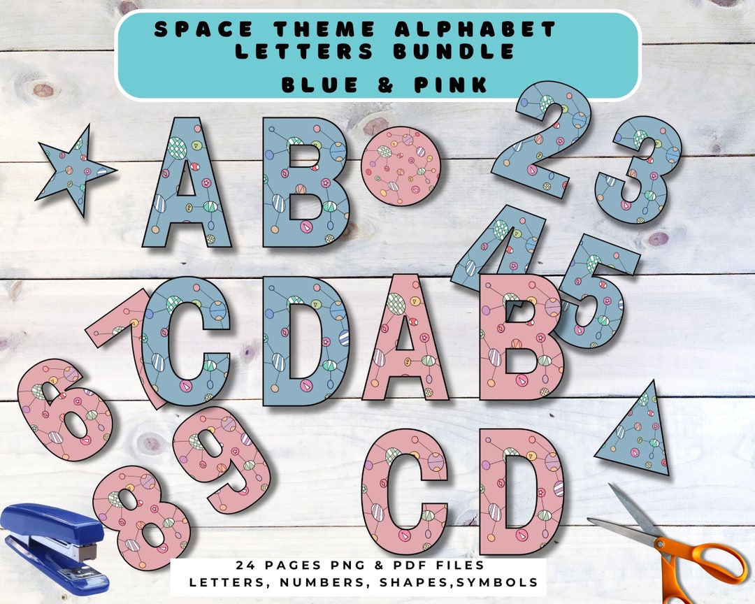 Bulletin Board Letters, Space Theme Letters, Poster Letters, Bulletin ...