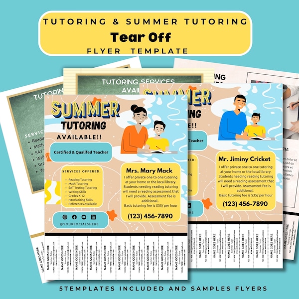 Tutoring Flyer - Etsy