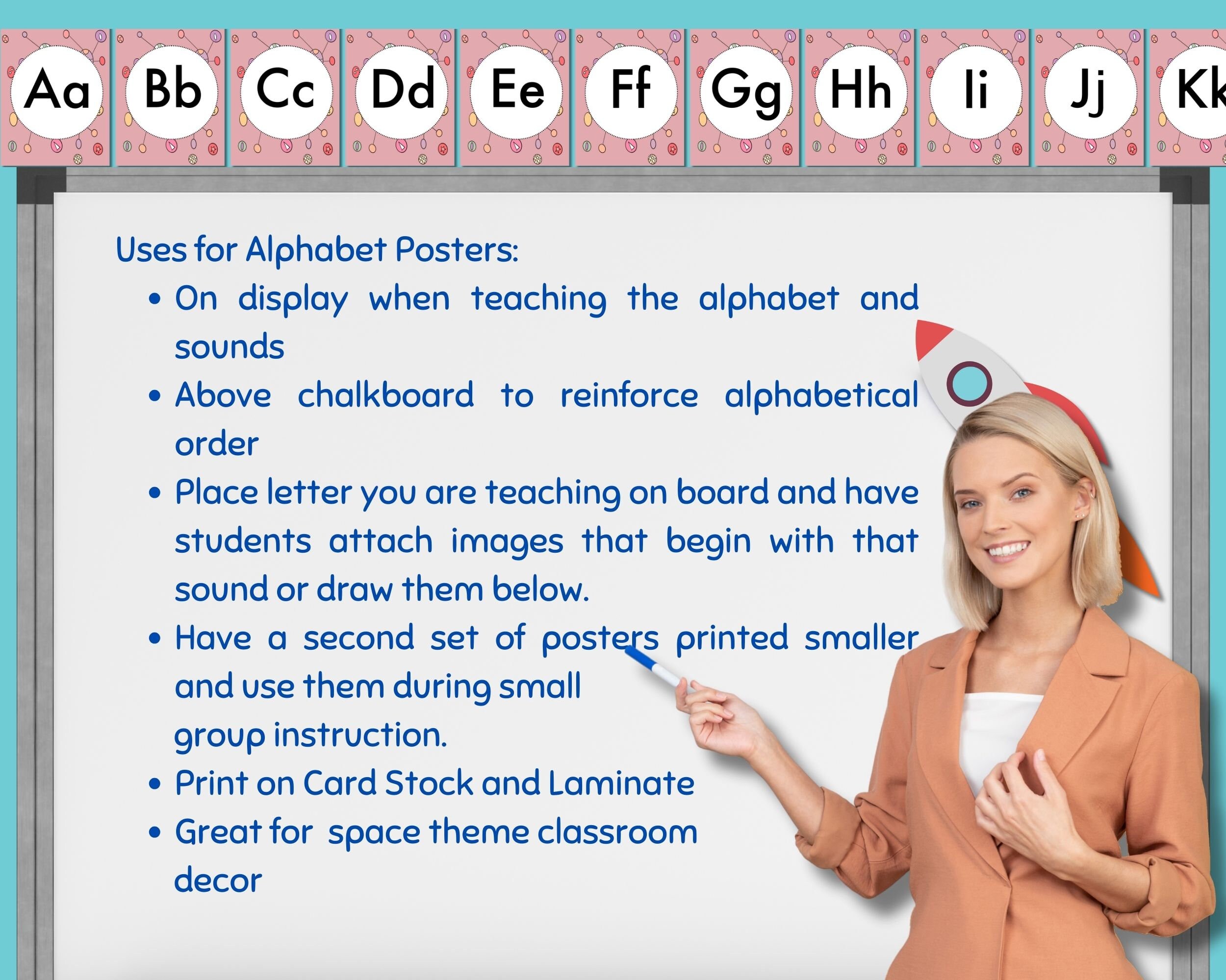 Classroom Posters, Alphabet Posters, Classroom Decor, Alphabet ...