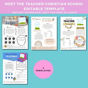 Christian Meet the Teacher Template: Boho School Open House (canva ...