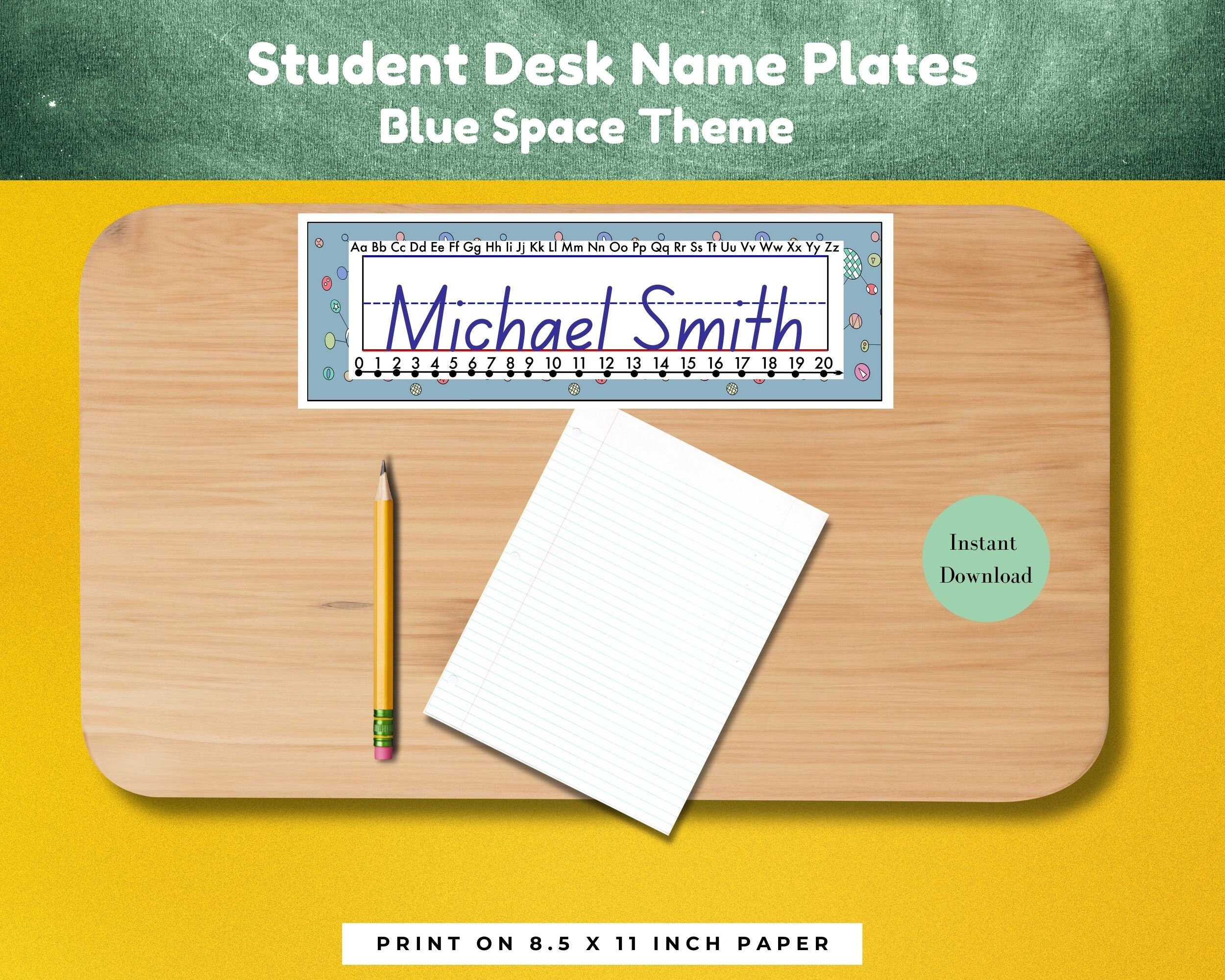 Student Desk Name Plates, Student Desk Plates, Student Name Plates ...