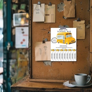 Private School Bus Flyer, Editable Flyer, Bus Driver Flyer, Canva ...