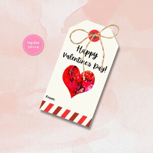 Valentines Day Gift Tags, Valentines Day Printables, Printable Heart ...