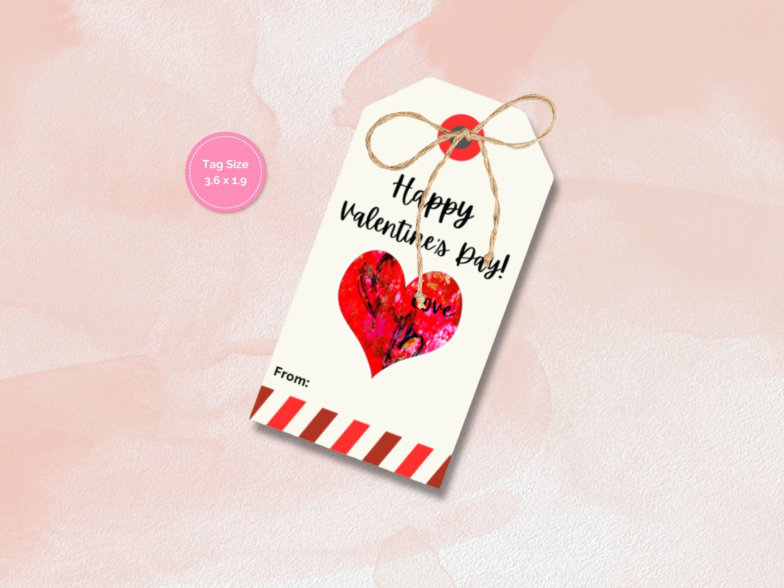 Valentines Day Gift Tags, Valentines Day Printables, Printable Heart ...