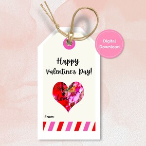 Valentines Day Gift Tags, Valentines Day Printables, Printable Heart ...